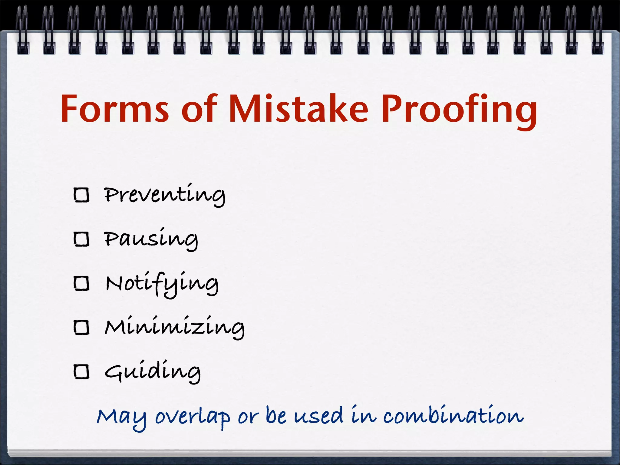 Mistake Proofing | PPT