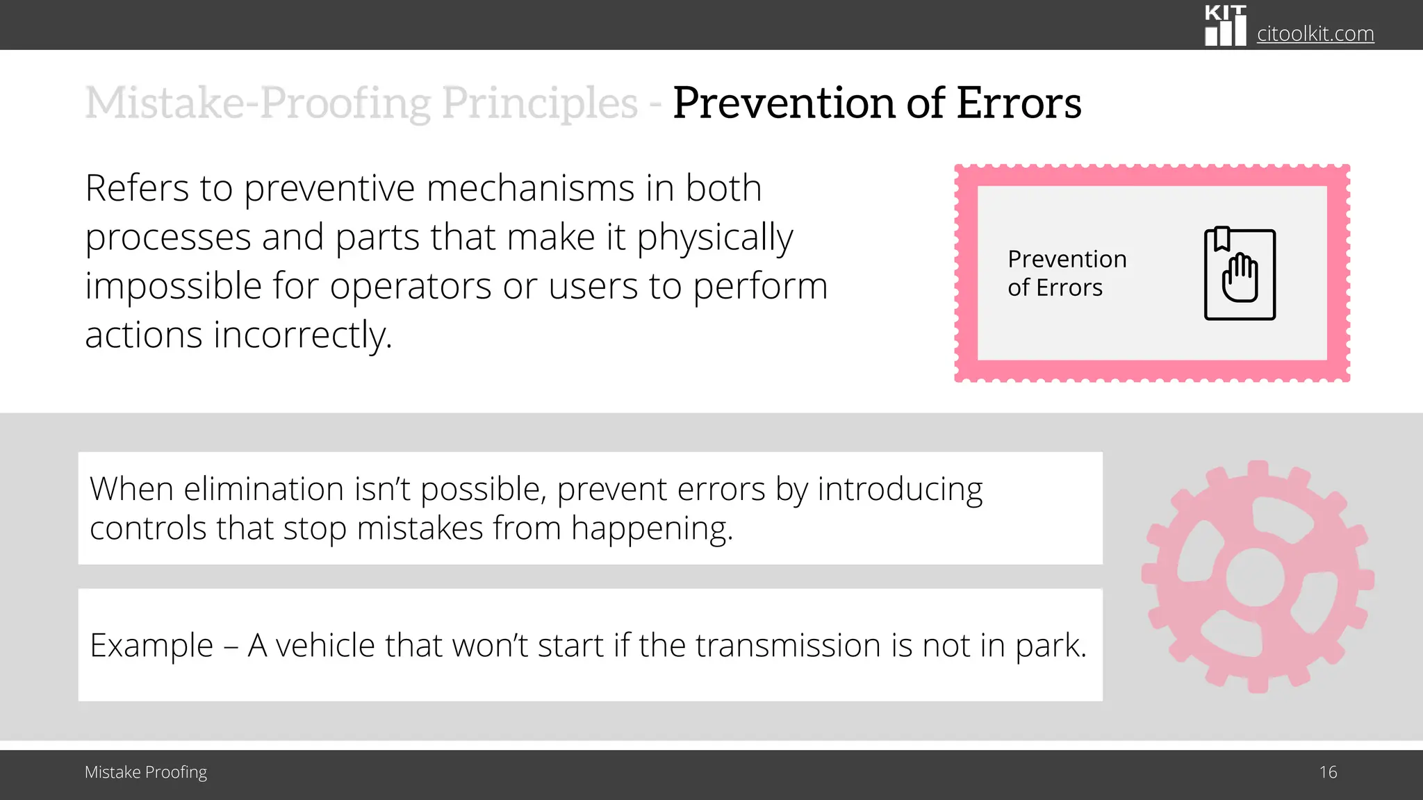 Mistake-Proofing: A Lean Approach to Error Prevention | PDF