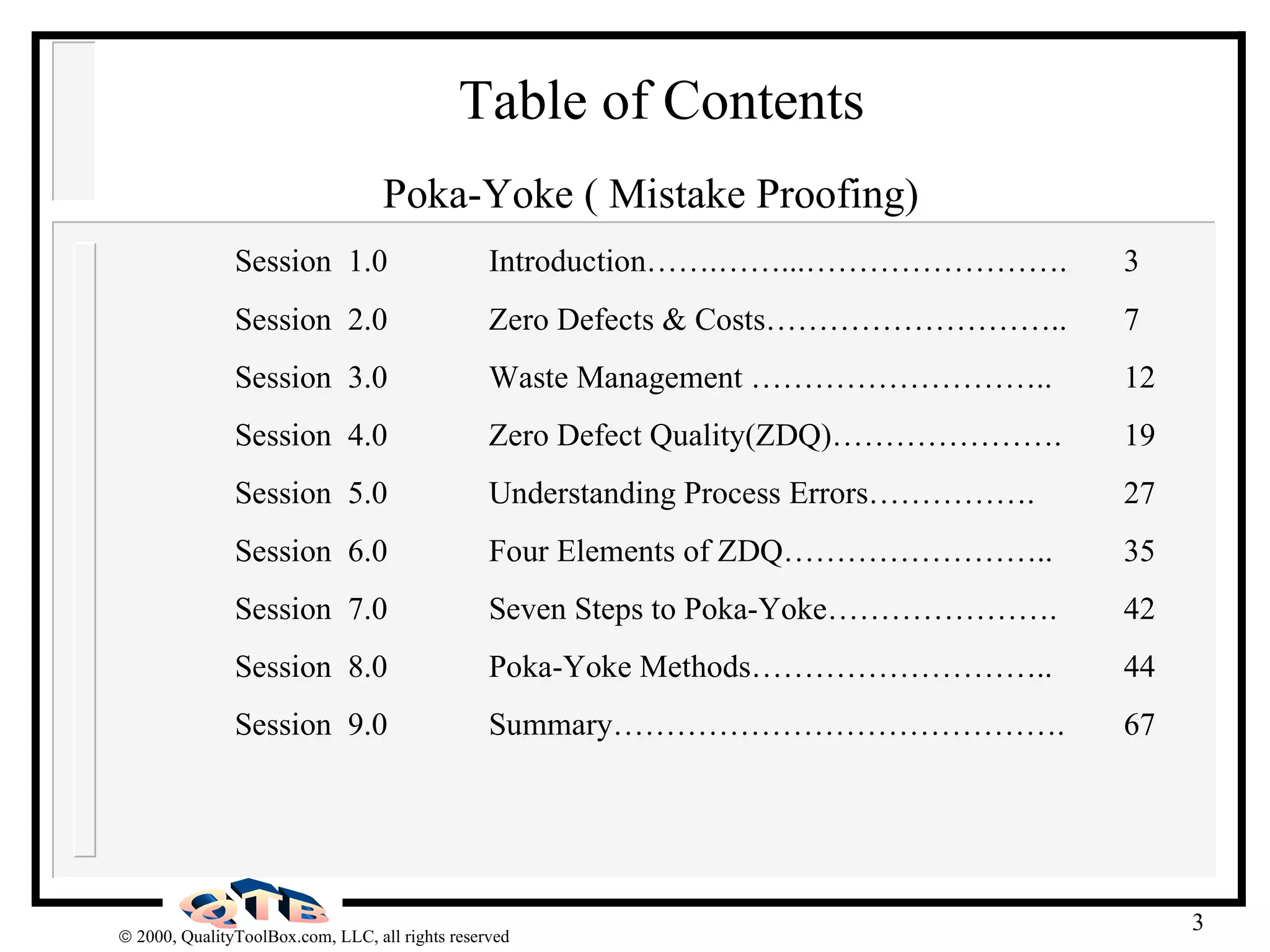 Mistake proofing smpl_1 | PPT