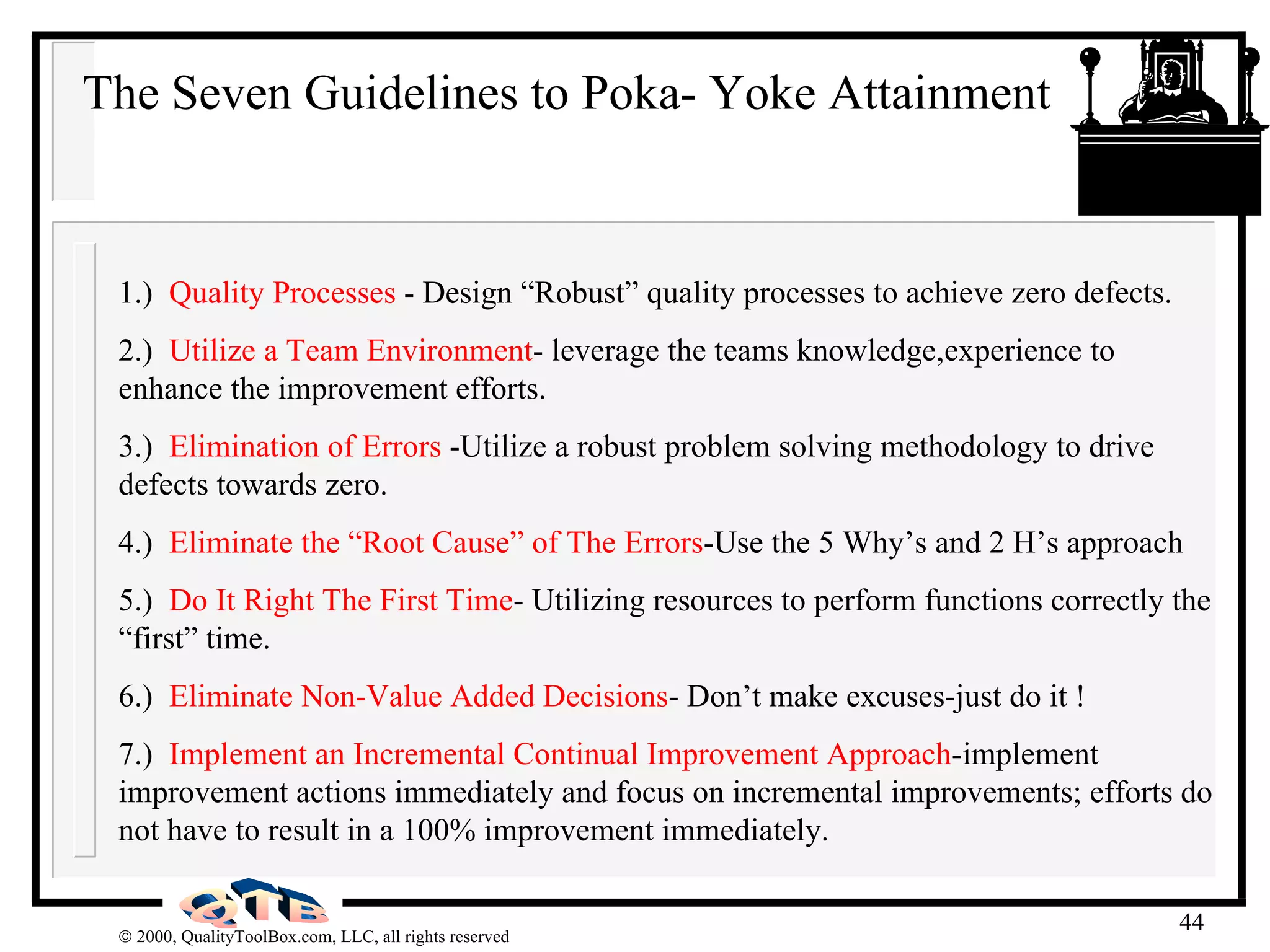 Mistake proofing smpl_1 | PPT