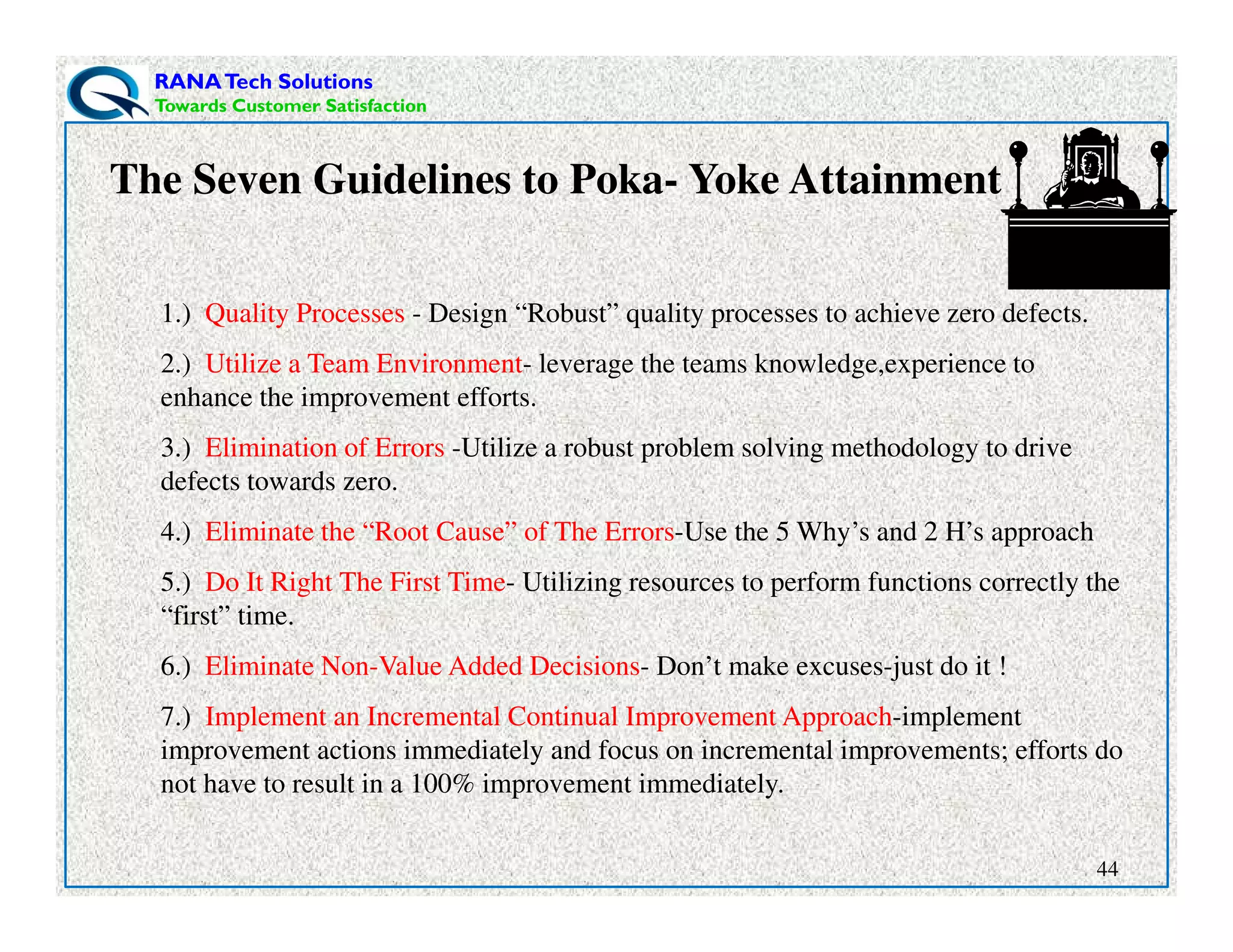 Mistake proofing & poka yoke | PDF