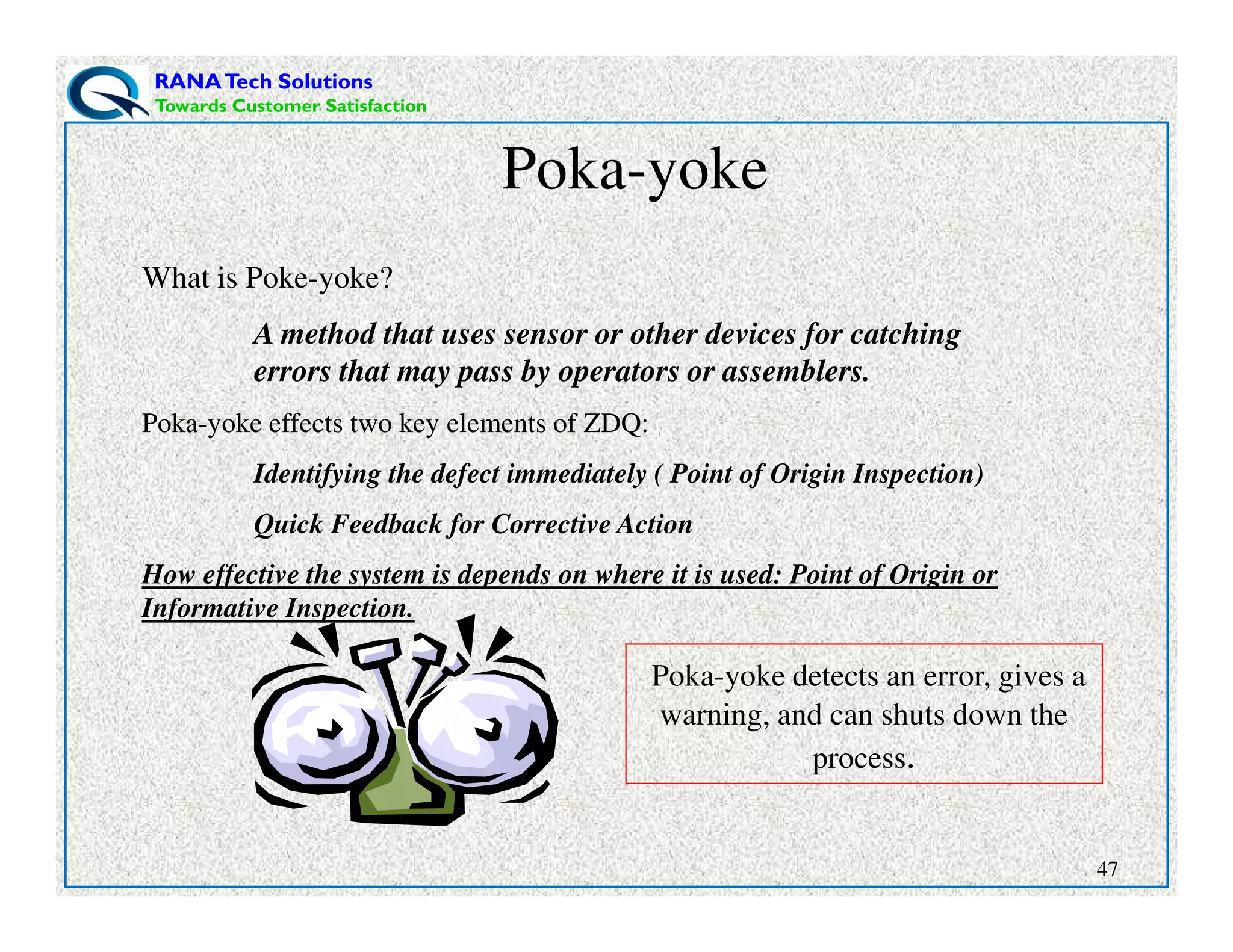 Mistake proofing & poka yoke | PDF