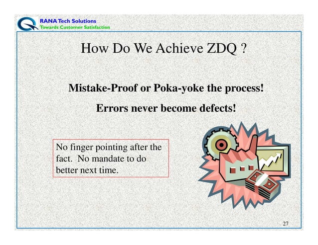 Mistake proofing & poka yoke | PPT