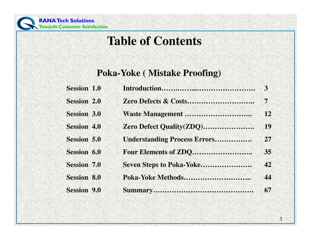 Mistake proofing & poka yoke | PPT