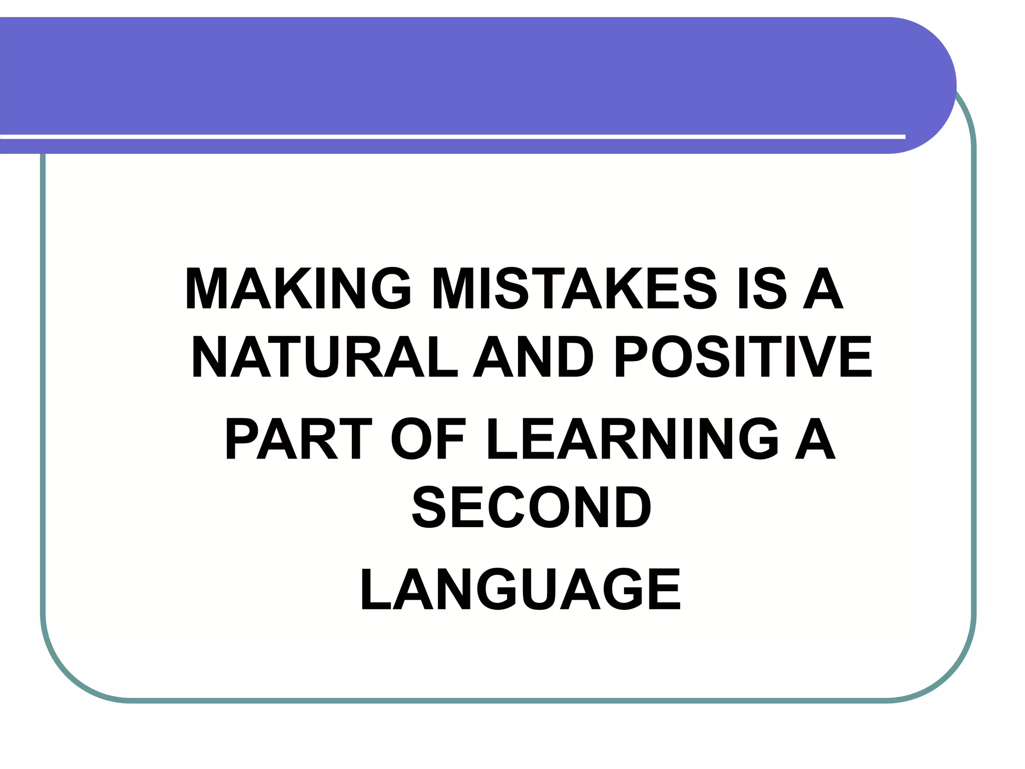 mistakes.ppt | Education