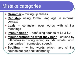 mistakes.ppt | Education