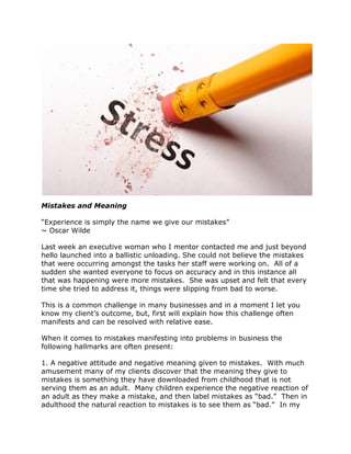 Mistakes and Meaning | PDF