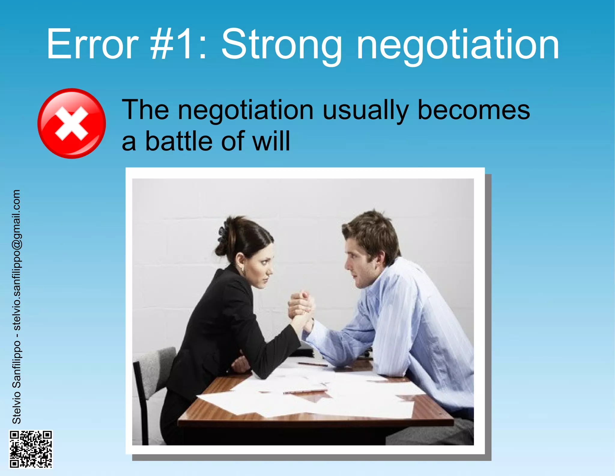 Six common negotiation errors | ODP