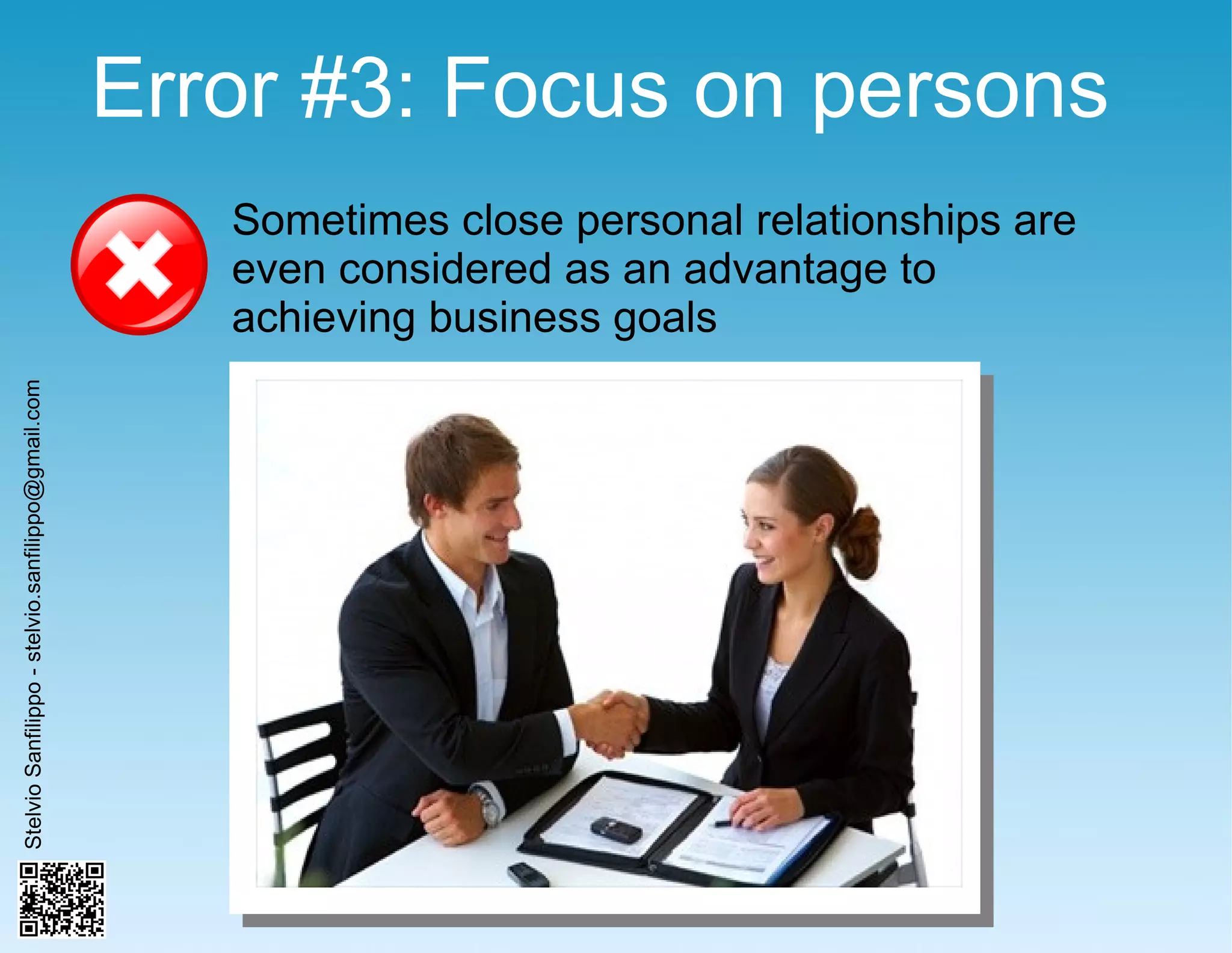 Six common negotiation errors | ODP