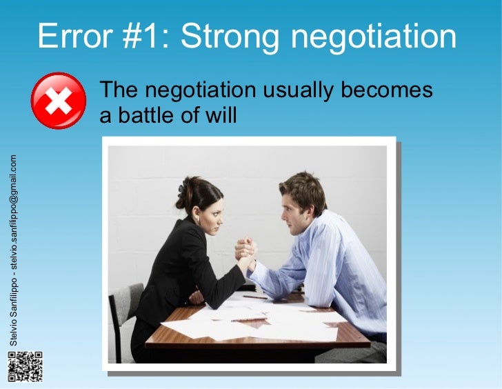 Six Common Negotiation Errors