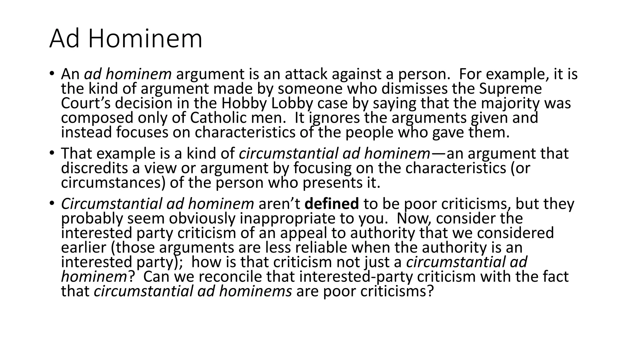 Mistakes in Reasoning | PPTX