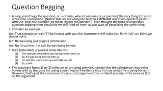 Mistakes in Reasoning | PPTX