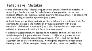 Mistakes in Reasoning | PPTX