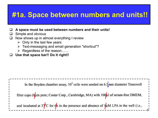 Mistakes in scientific writing | PPTX | Physics | Science