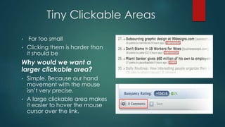 mistakes in websites | PPT