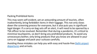 Mistakes to avoid when going through airport security | PPTX