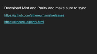 Mist and parity | PPT