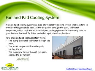 Indoor & Outdoor Mist Cooling System in Gulf | PPT