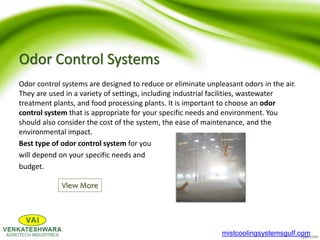 Indoor & Outdoor Mist Cooling System in Gulf | PPT