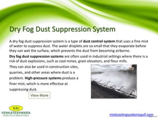 High Pressure Misting System in Gulf - Industrial, Commercial ...