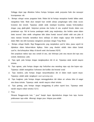 Mistik Jawa dalam Islam Kebatinan | DOCX