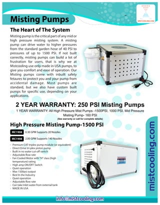 Misting pumps catalogue | PDF