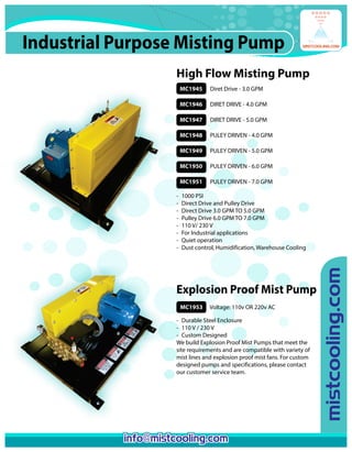 Misting pumps catalogue | PDF
