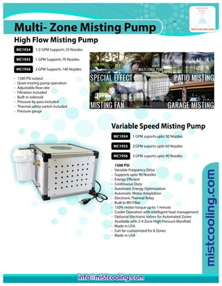 Misting pumps catalogue | PDF