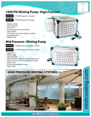 Misting pumps catalogue | PDF
