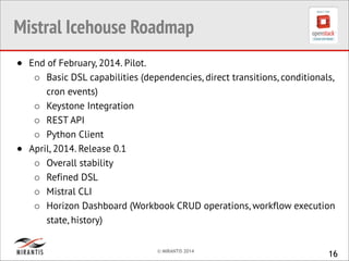 Mistral OpenStack Meetup Feb 5 | PDF | Cloud Computing | Internet