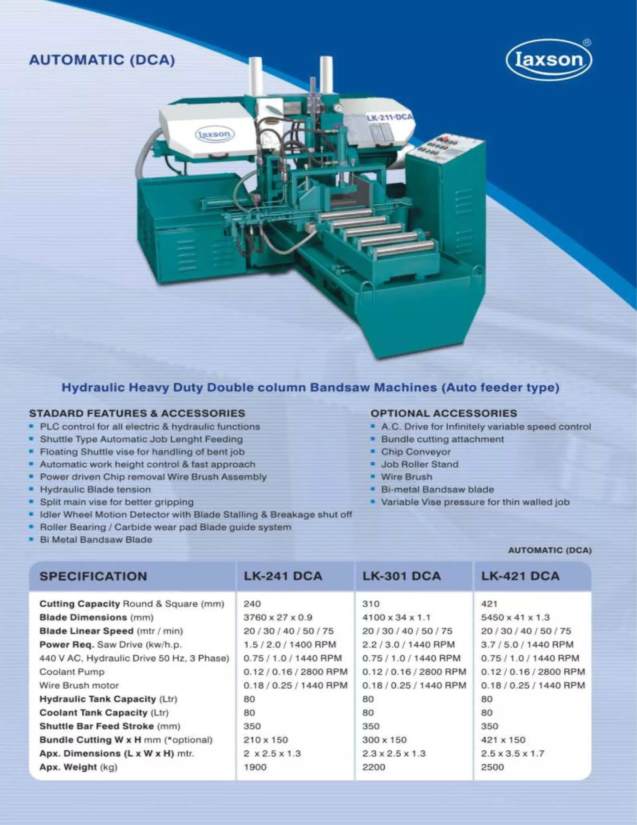 Laxman Kadva & Sons Pvt Ltd., Surendranagar, Bandsaw Machines | PDF