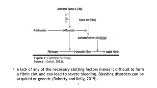 Biochemical Mechanism of blood clotting and their relevance | PPTX