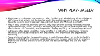 Play-Based vs Academic preschools | PPTX