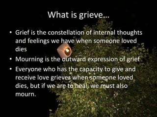 Misunderstanding grief | Psychology Festival of Learning | PPTX