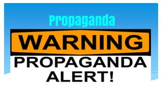 Misunderstood - Propaganda | PPT