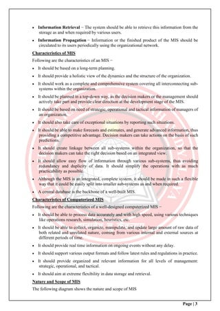 Mis unit 1-converted | PDF