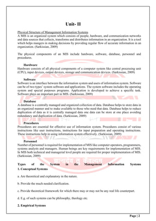 Mis unit ii-converted | PDF