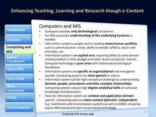 Management Information System MIS Priti Sajja S P University | PDF