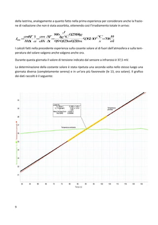 Misura della costante solare | DOC | Indoor Environmental Quality ...