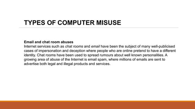 Misuse of computer | PDF | Crime & Harmful Acts to Individuals, Society ...