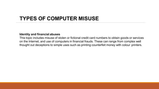 Misuse of computer | PDF