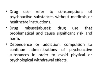The misusing of drugs in pharmacy. pptx | PPTX