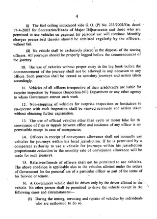 Misuse of Kerala Government Vehicles- Action initiated | PDF