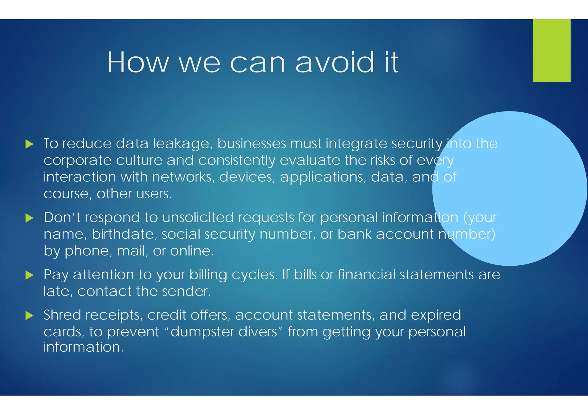 Misuse of personal information | PDF