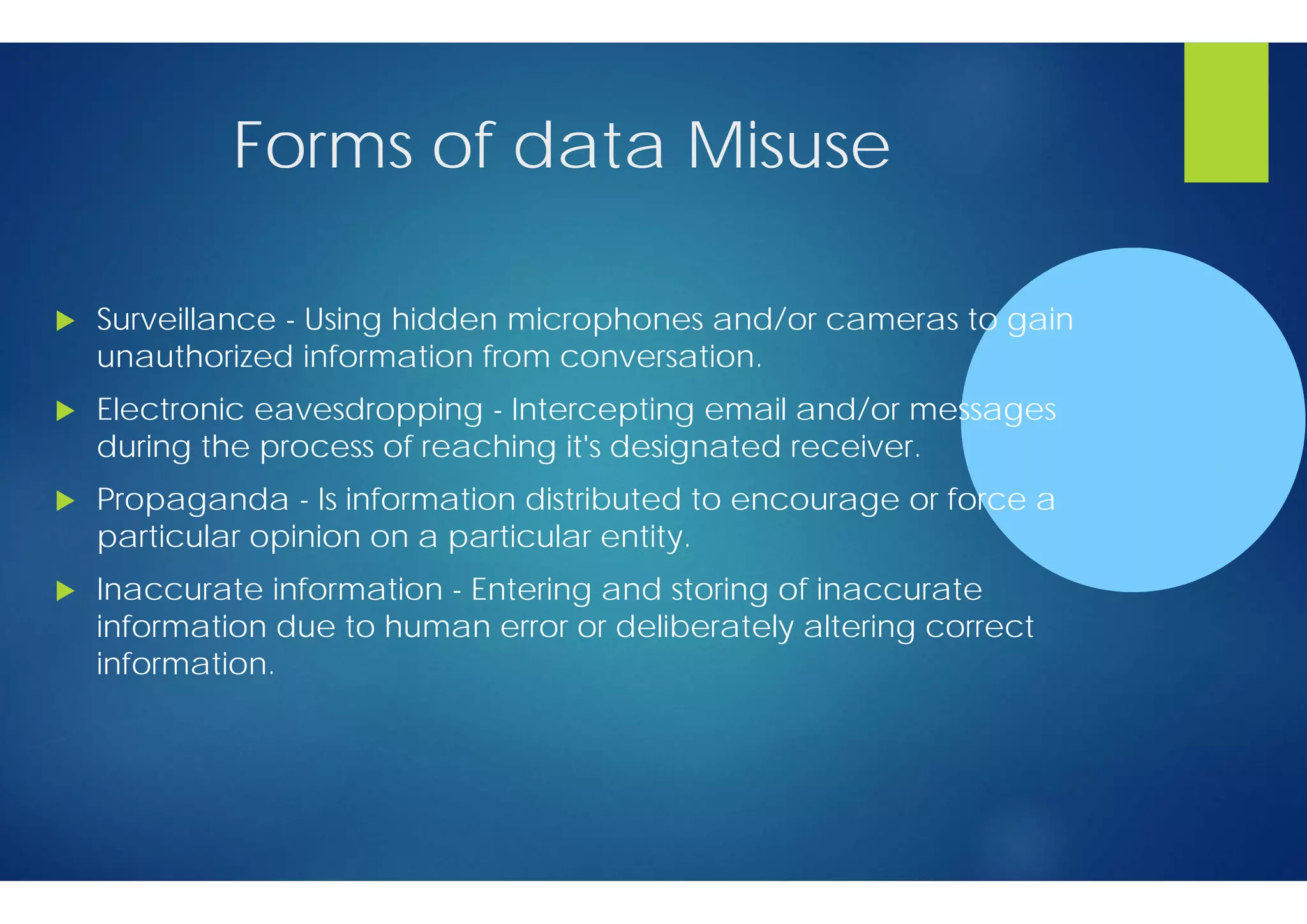 Misuse of personal information | PDF