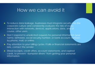 Misuse of personal information | PDF