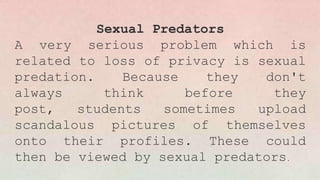 Misuse of social media | PPTX
