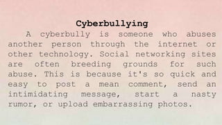 Misuse of social media | PPTX