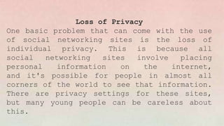 Misuse of social media | PPTX