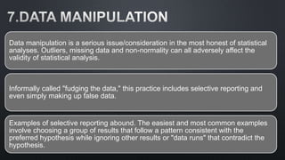Misuse of statistics | PPTX